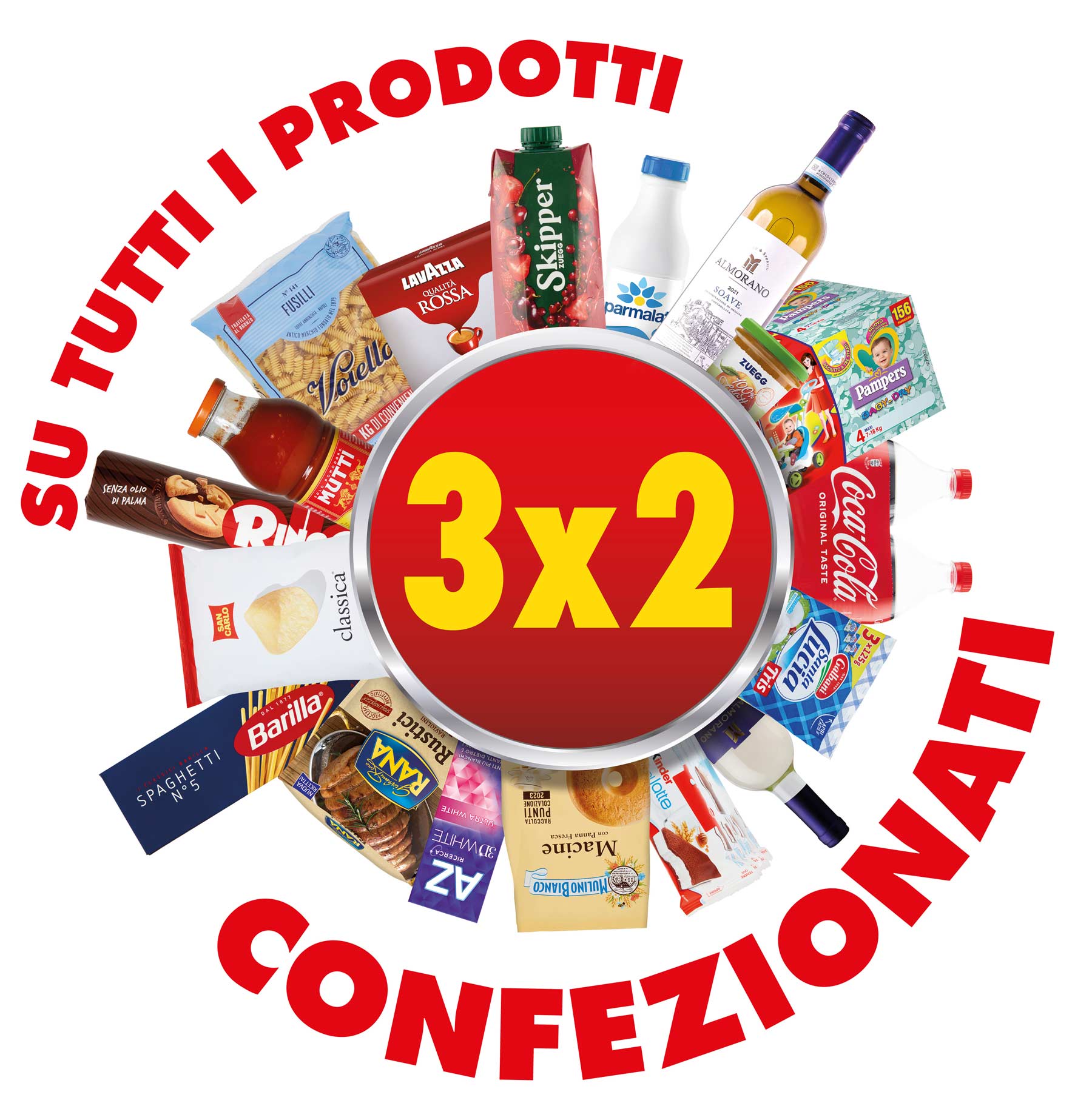 Incredibile 3x2 su tutti i prodotti confezionati - Tigros - Tigros