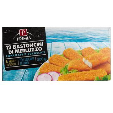 BASTONCINI DI MERLUZZO PRIMIA 300 g - 12 pz - Tigros