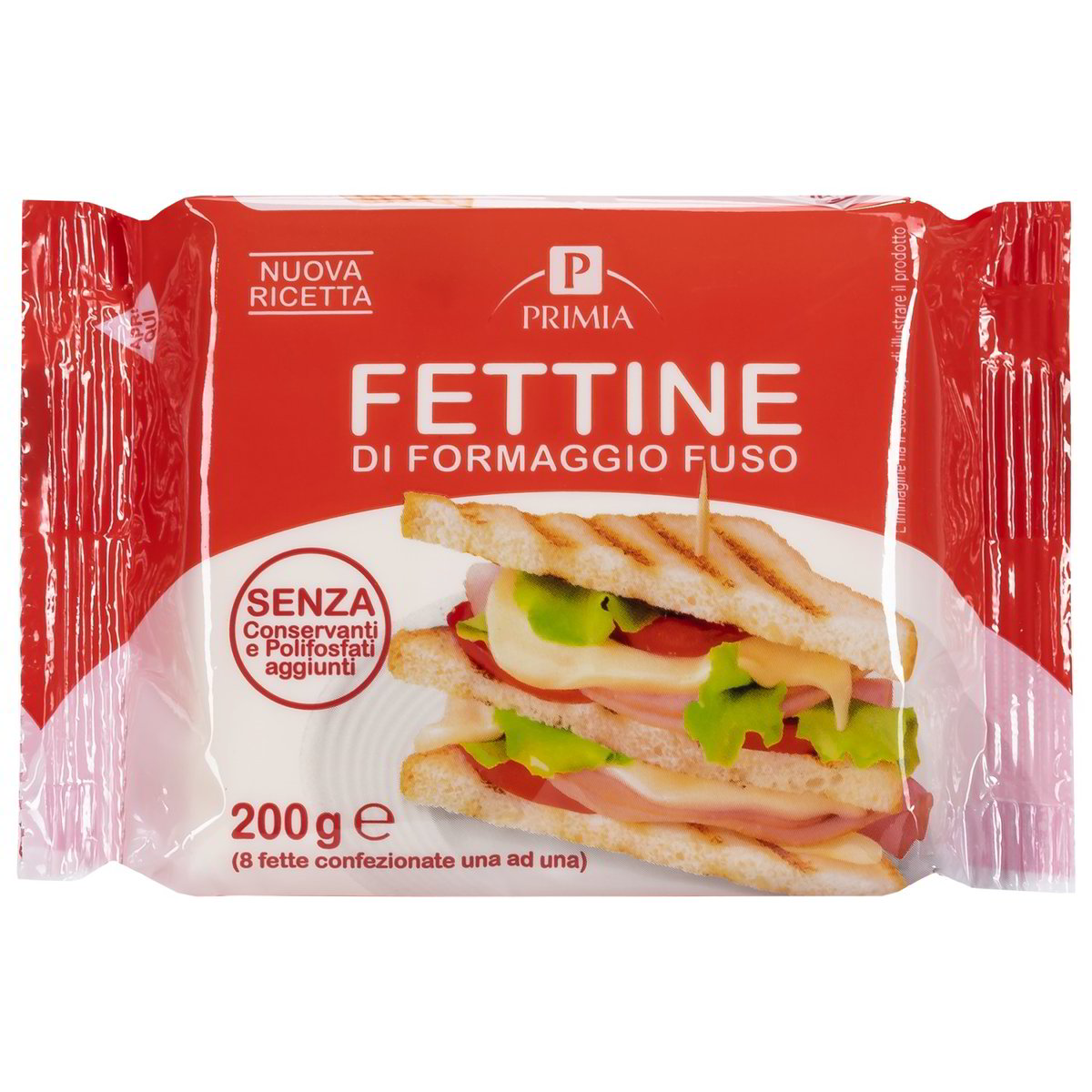 FORMAGGIO FUSO A FETTE PRIMIA 200 g - 8 fette - Tigros