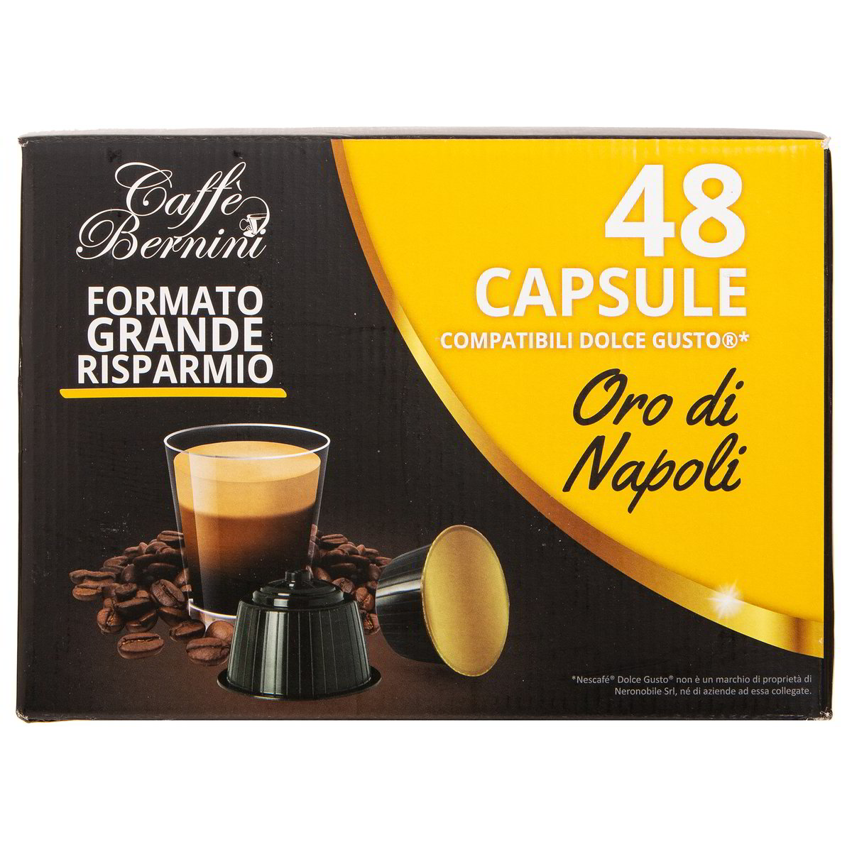 ORO DI NAPOLI CAPS COMPATIBILI DOLCEGUSTO CAFFÈ BERNINI 340 g - 48 caps ...