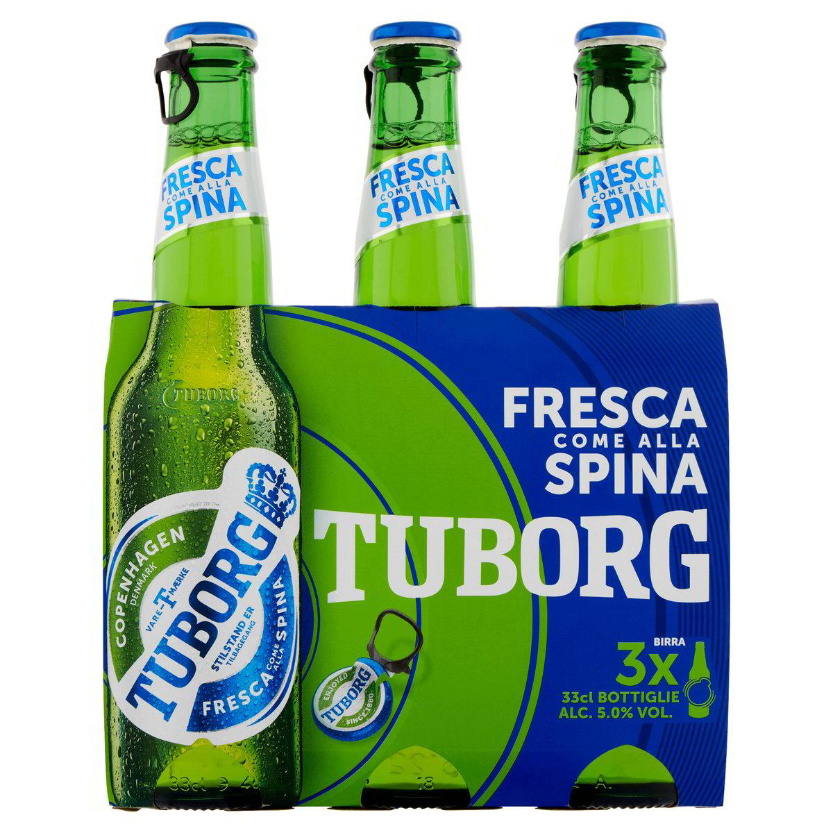 BIRRA BOTTIGLIA TUBORG 33 cl x 3 - Tigros