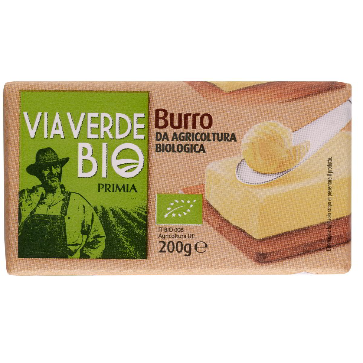 BURRO VIA VERDE BIO 200 g - Tigros
