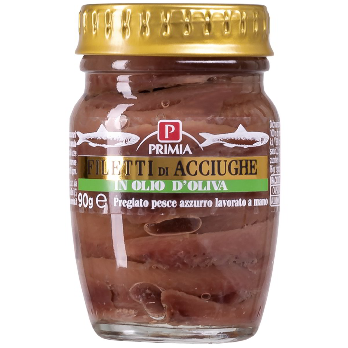 FILETTI DI ACCIUGHE IN OLIO D'OLIVA PRIMIA 90 g - Tigros