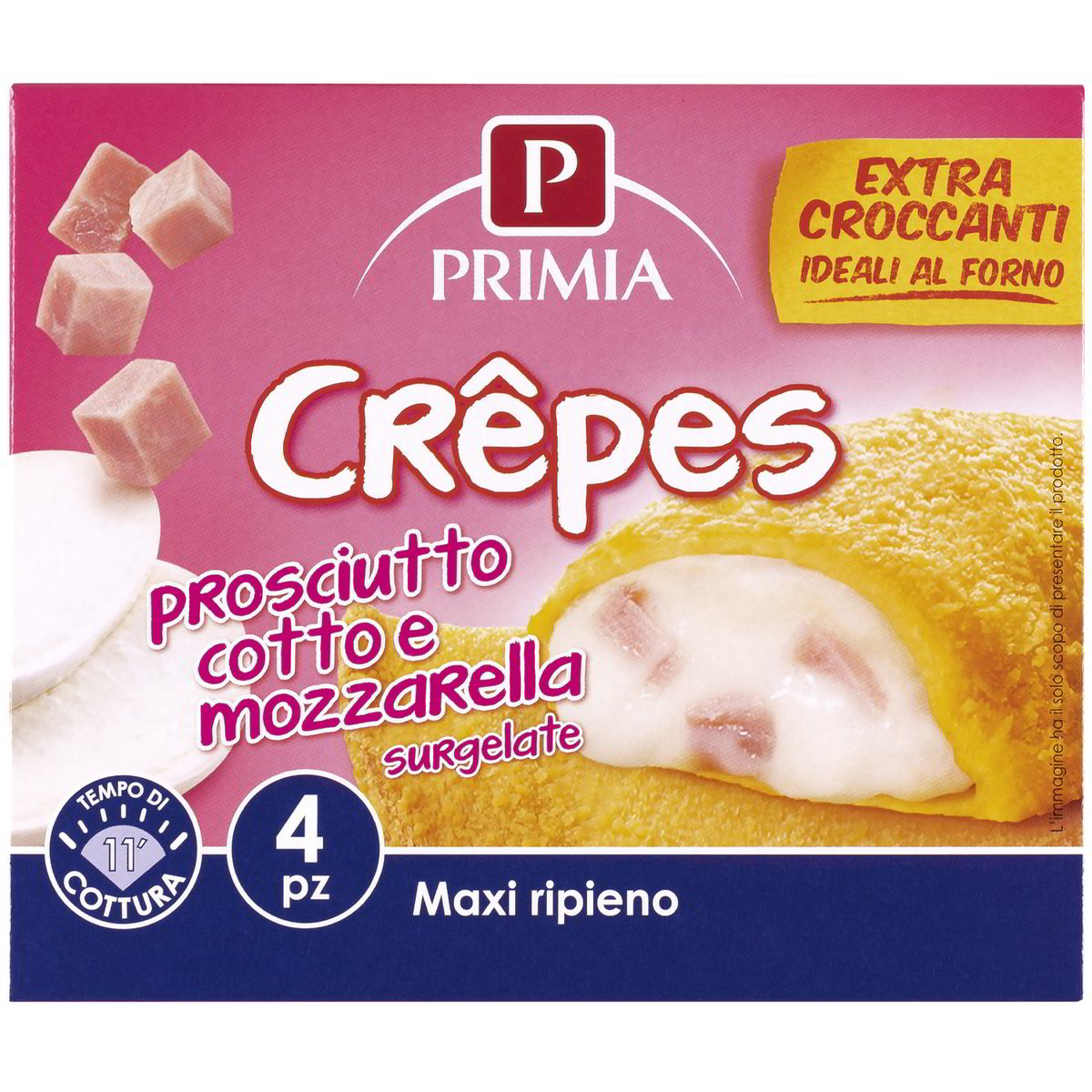 CREPES COTTO E MOZZARELLA MAXI RIPIENO PRIMIA 250 g - Tigros