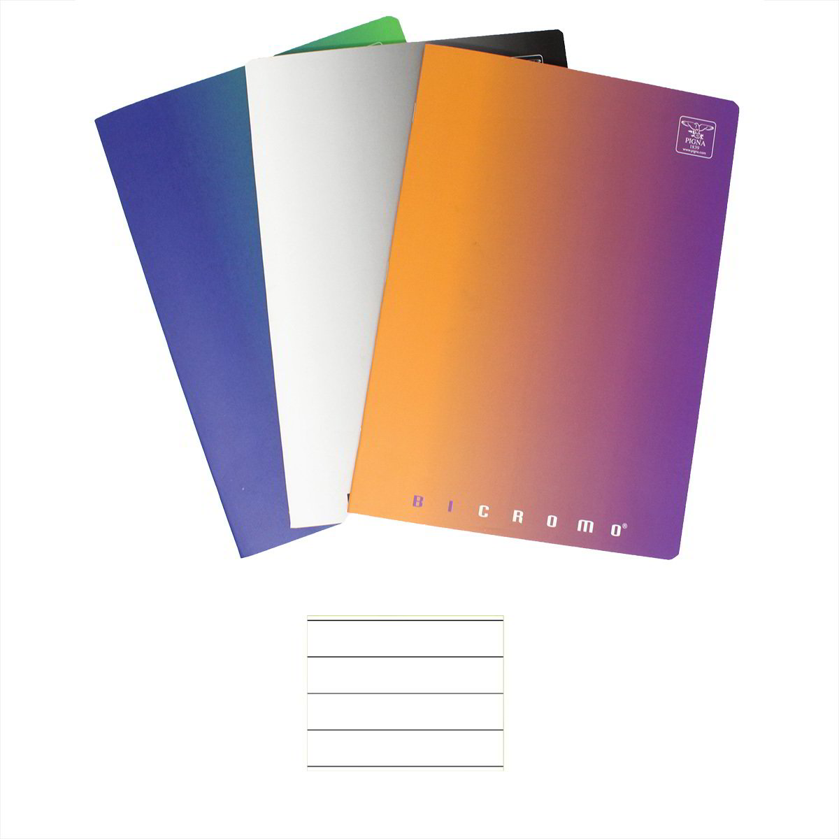 QUADERNO MAXI A RIGHE COLORI ASSORTITI 1 PEZZO - Tigros