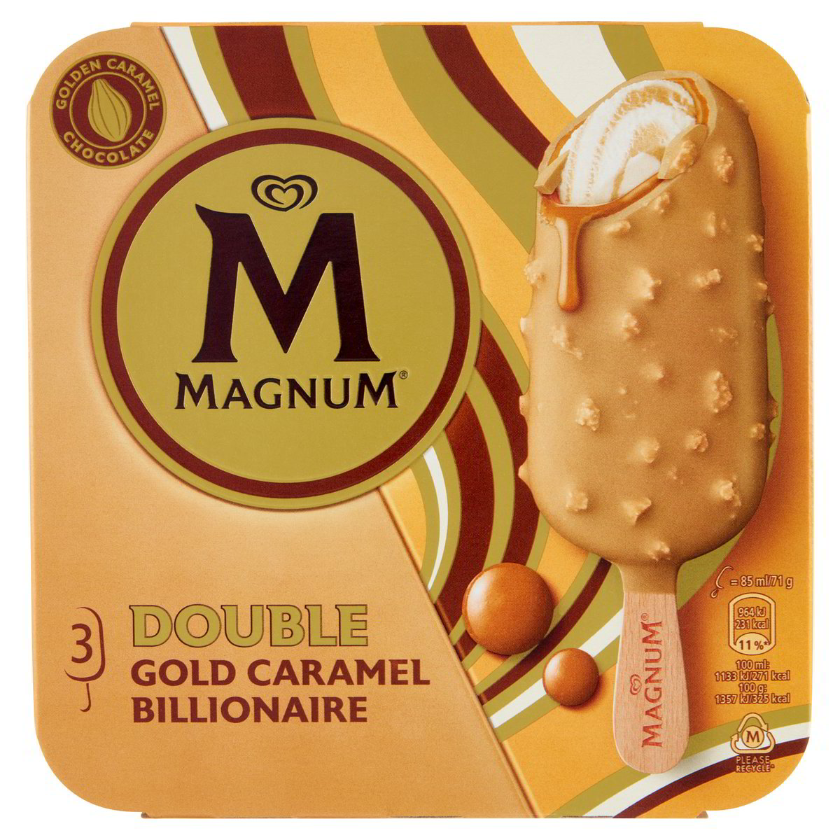 MAGNUM DOUBLE BILLIONAIRE ALGIDA 213 g - 3 pz - Tigros