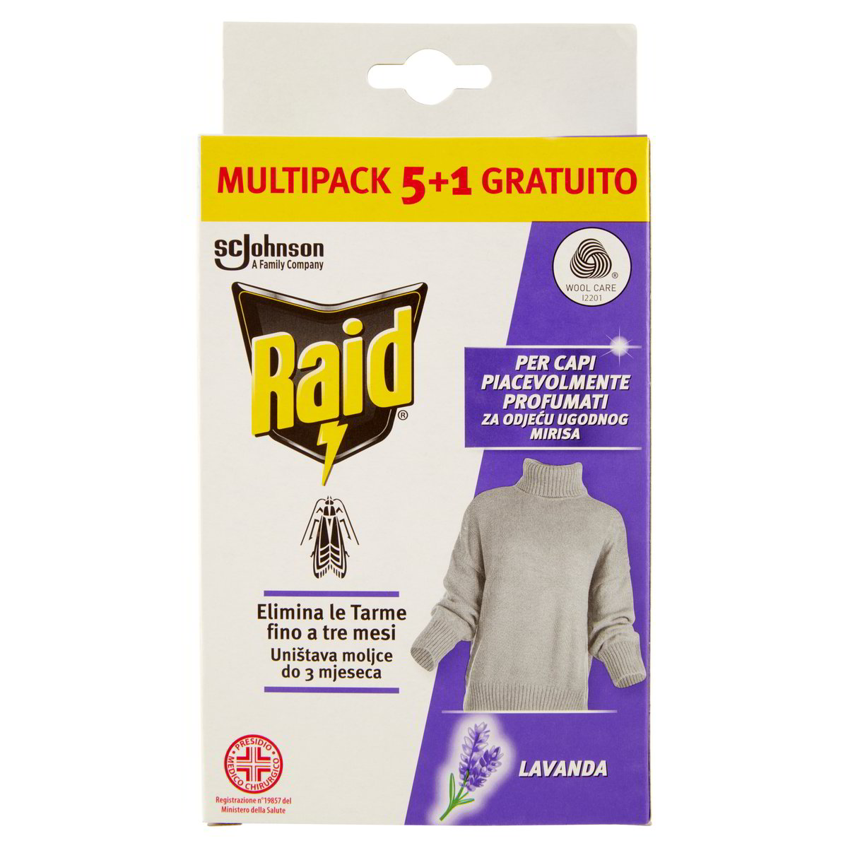 ANTITARME GEL MULTIPACK RAID PZ. 5+1 - Tigros