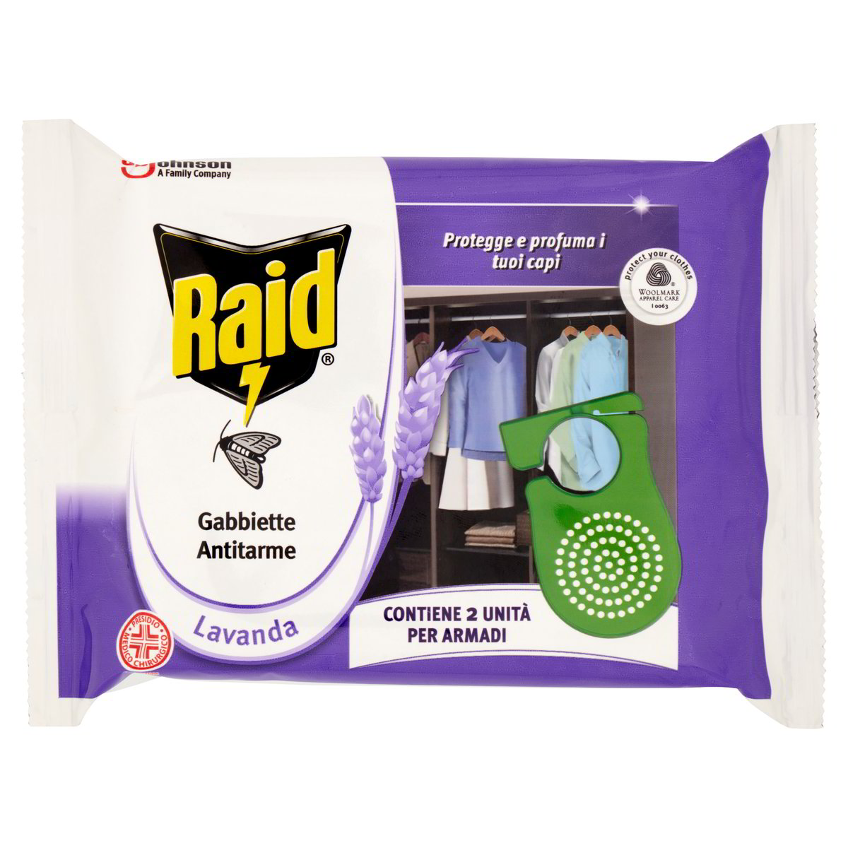 ANTITARME GABBIETTE LAVANDA RAID 2 pz - Tigros