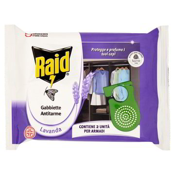 ANTITARME GABBIETTE LAVANDA RAID 2 pz - Tigros