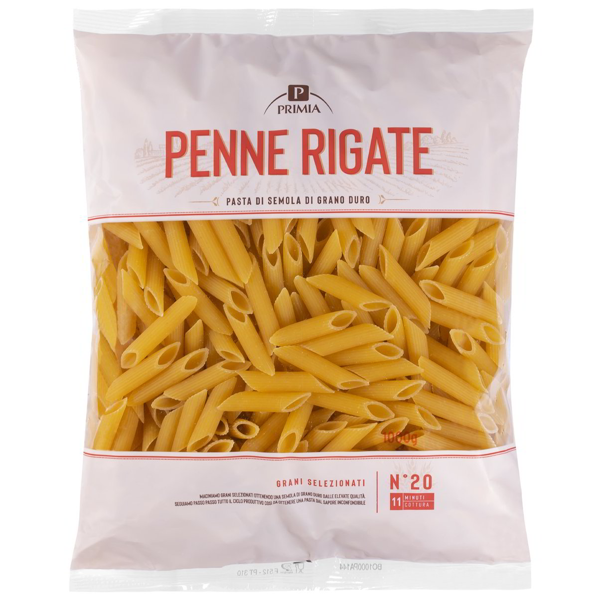 PENNE RIGATE N°20 PRIMIA 1 kg - Tigros
