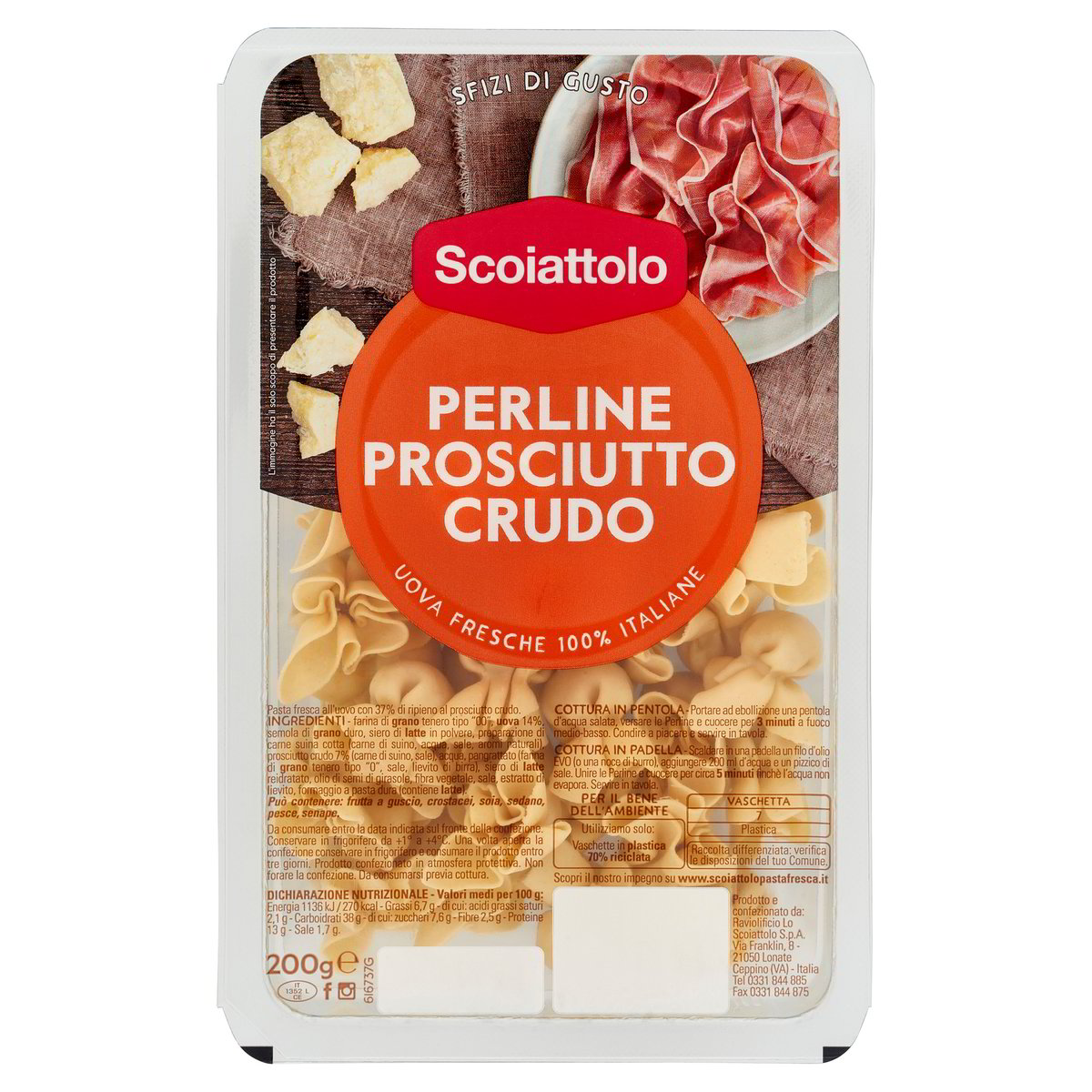 PERLINE AL PROSCIUTTO CRUDO LO SCOIATTOLO SFIZI DI GUSTO GR.200 - Tigros