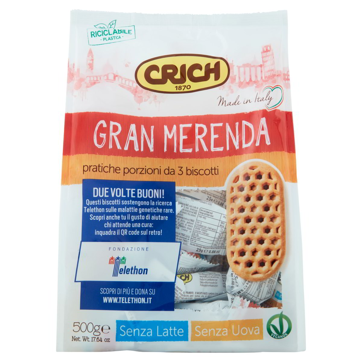 BISCOTTI GRAN MERENDA CRICH 500 g - Tigros