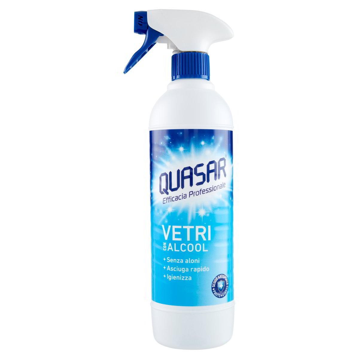 VETRI CON ALCOOL SPRAY QUASAR 580 ml - Tigros VETRI CON ALCOOL SPRAY QUASAR 580 ml - Tigros