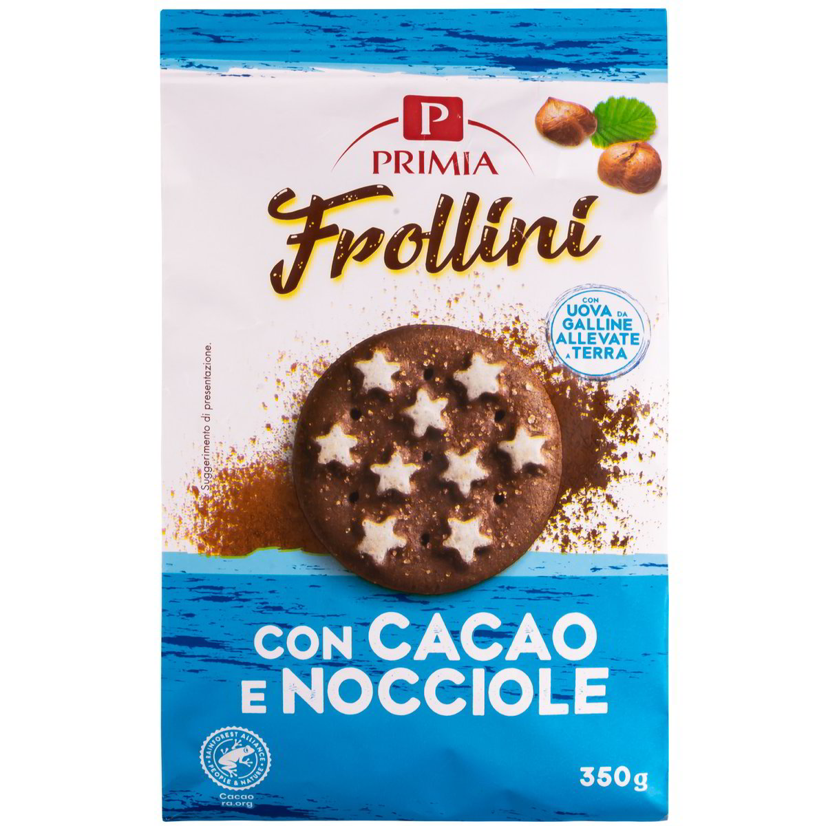 FROLLINI CON CACAO E NOCCIOLE PRIMIA 350 g - Tigros