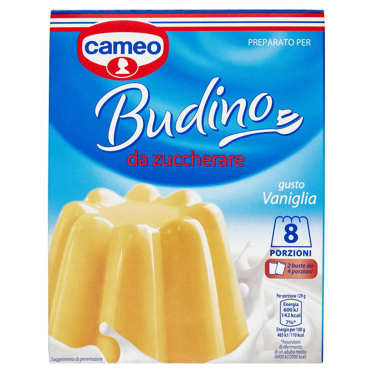BUDINO ALLA VANIGLIA SENZA ZUCCHERO CAMEO 70 g - Tigros
