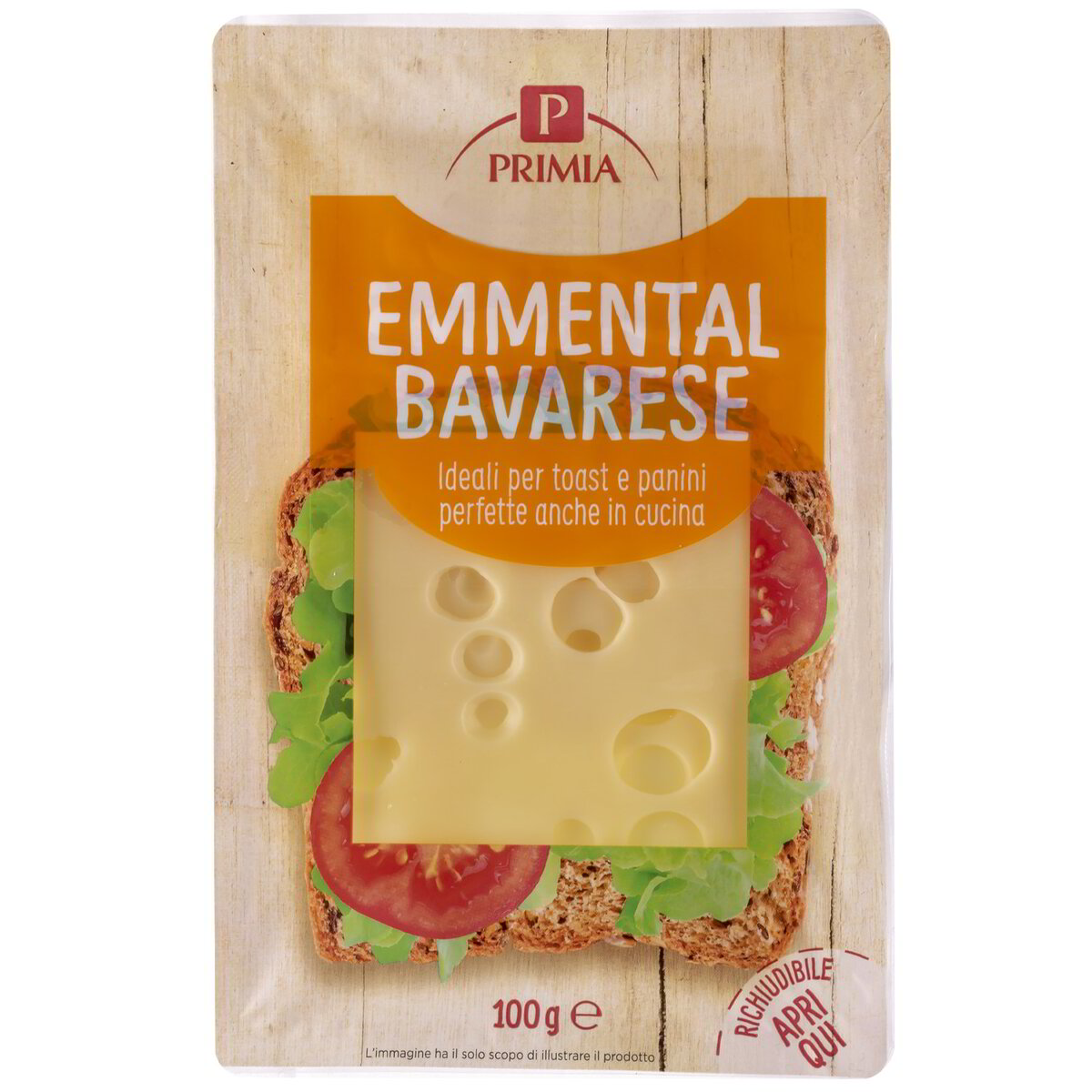 EMMENTAL BAVARESE FETTE PRIMIA GR.100 - 6 FETTE - Tigros