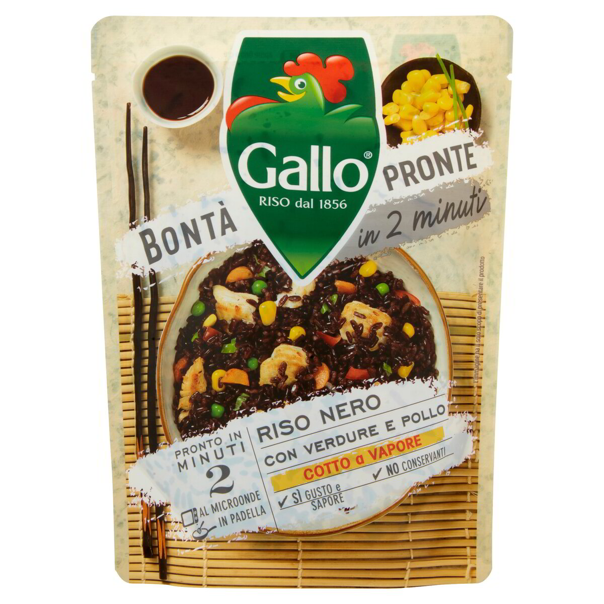 RISO B.TA PRONTE NERO VER/POL GALLO 220 g - Tigros