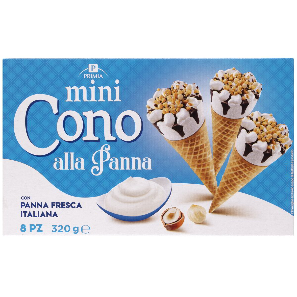 MINI CONO GELATO ALLA PANNA PRIMIA 320 g - 8 pz - Tigros