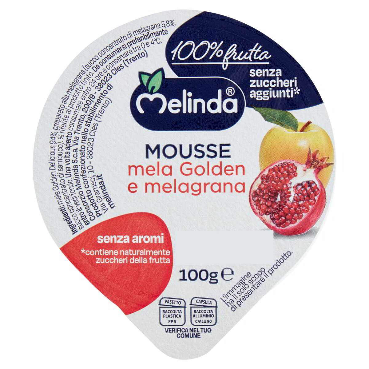 MOUSSE MELA E MELOGRANO MELINDA 100 g - Tigros