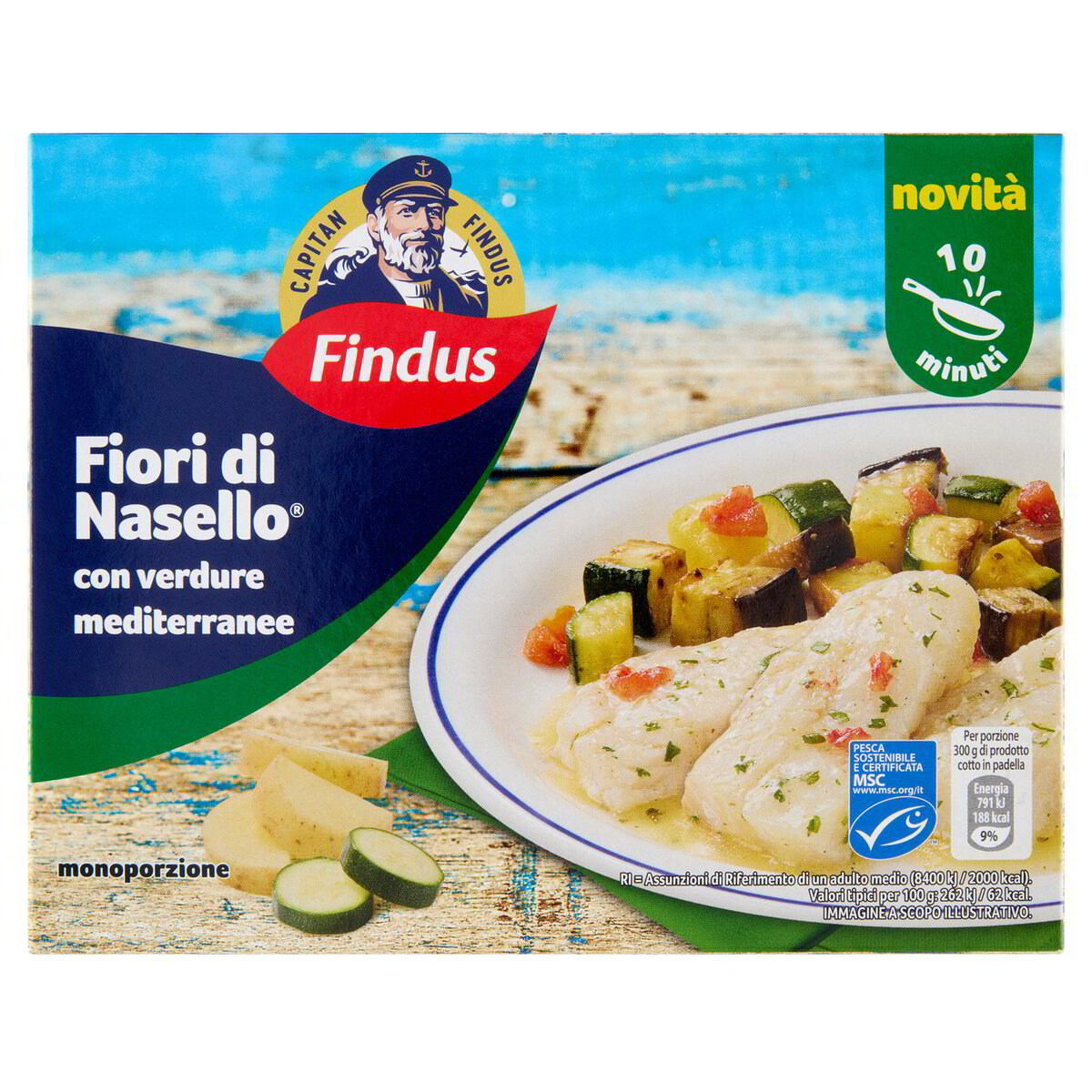FIORI DI NASELLO VERDURE MEDITERRANEE FINDUS 300 g - Tigros