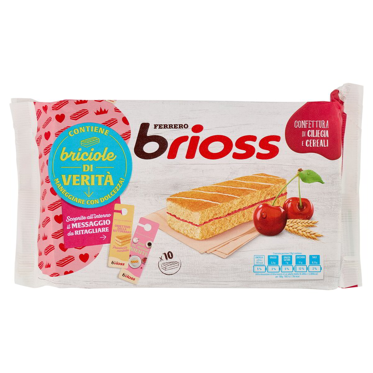 KINDER BRIOSS CILIEGIE E CEREALI FERRERO 280 g - 10 pz - Tigros
