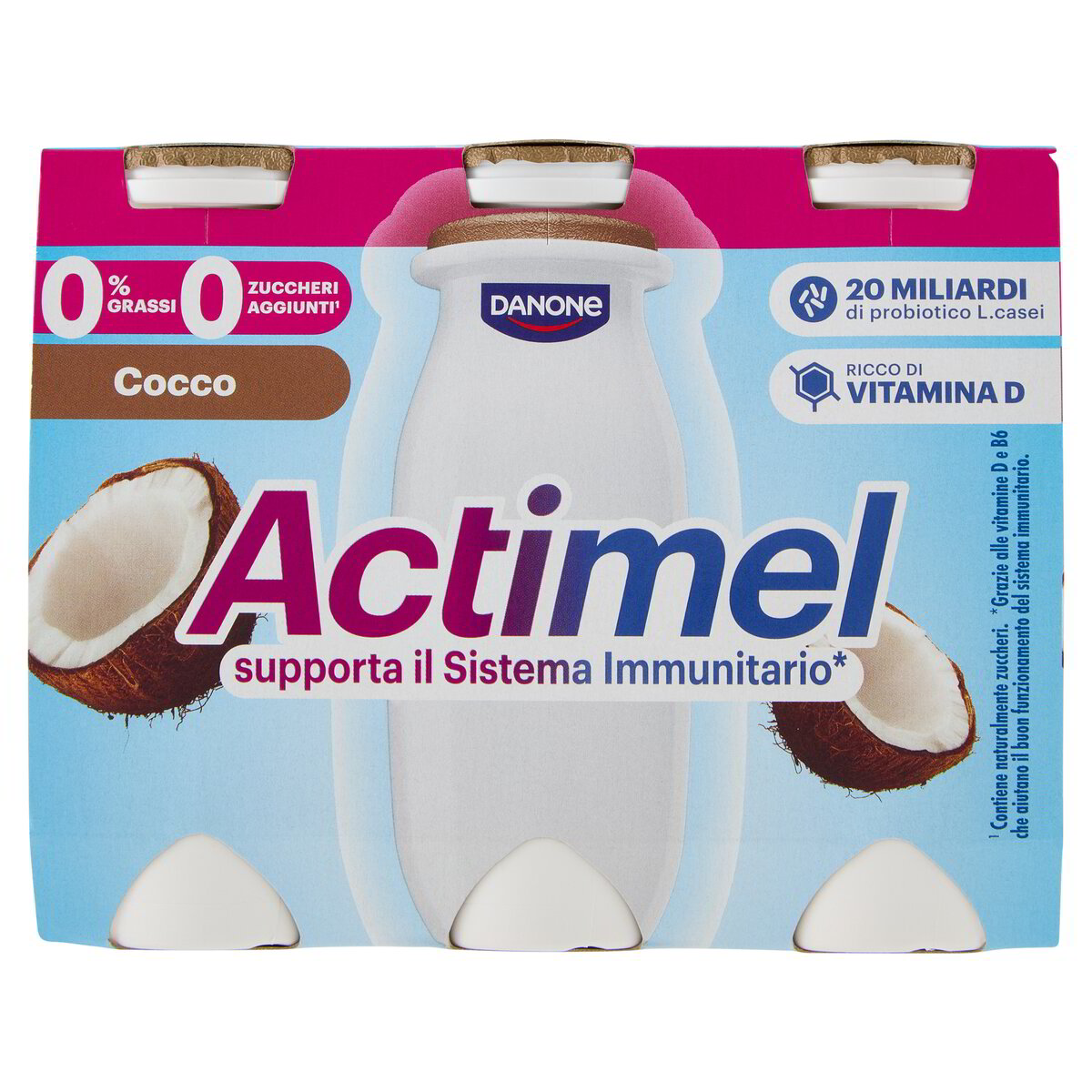 ACTIMEL 0% COCCO DANONE 100 g x 6 - Tigros