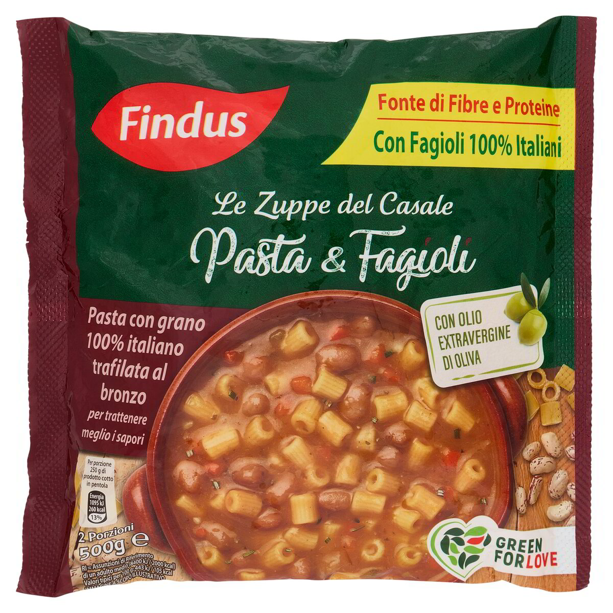 PASTA E FAGIOLI FINDUS ZUPPE DEL CASALE 500 g - Tigros