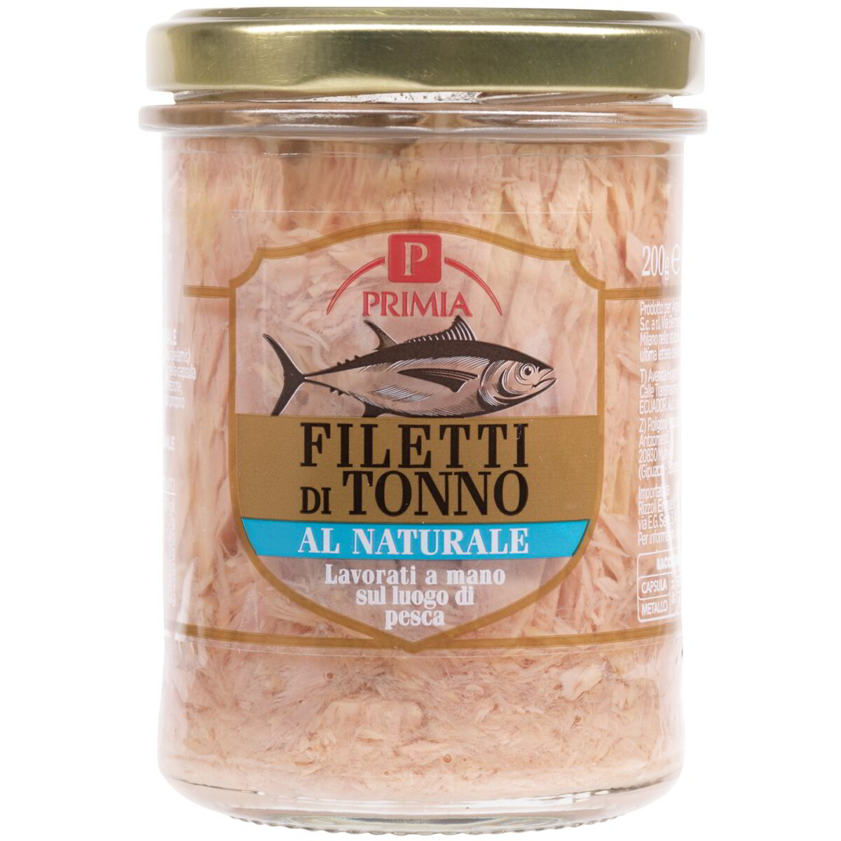 FILETTI DI TONNO AL NATURALE PRIMIA 140 g - Tigros