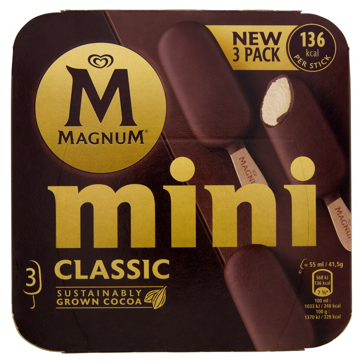 MAGNUM MINI CLASSICO ALGIDA 124,5 g - 3 pz - Tigros